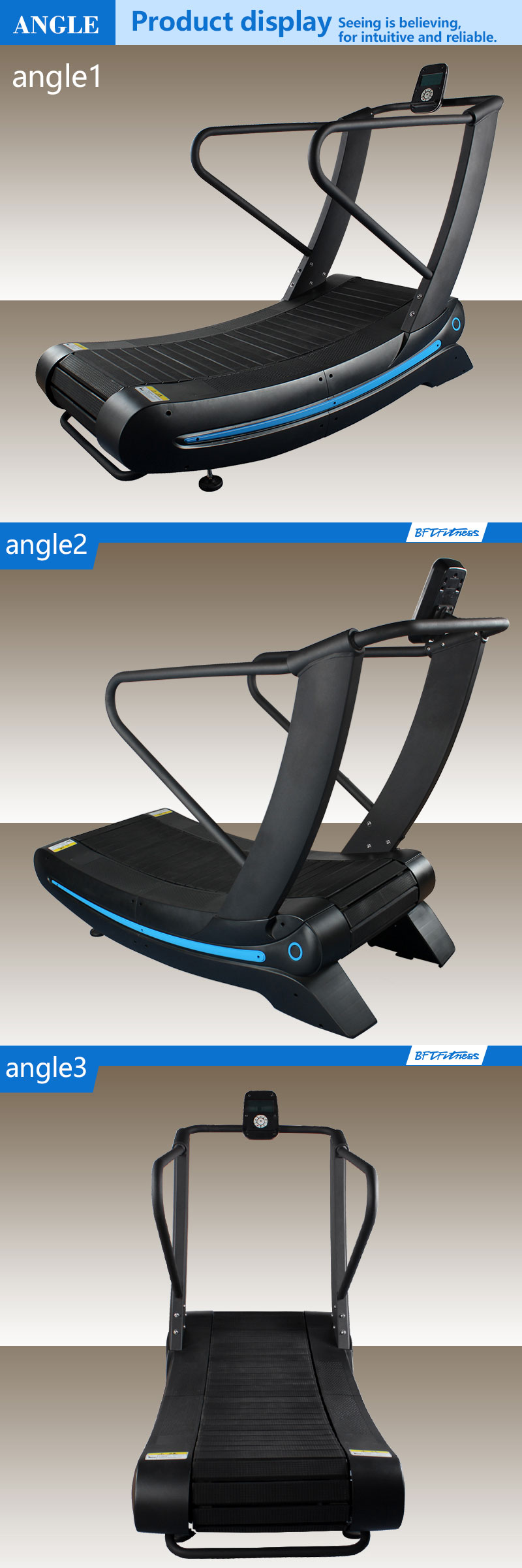 BFT15 Wholeasle Commercial Curve Treadmills_BFT Fitness